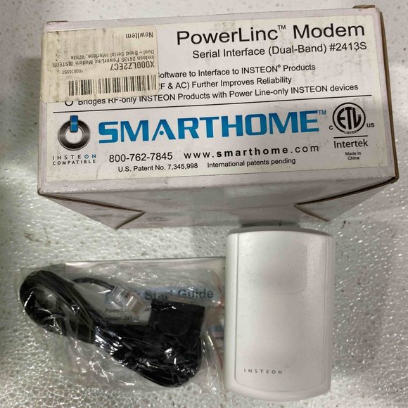 Insteon SmartHome | Networking | New Nsteon Smarthome Powerlinc 243s Serial Modem Dualband ...